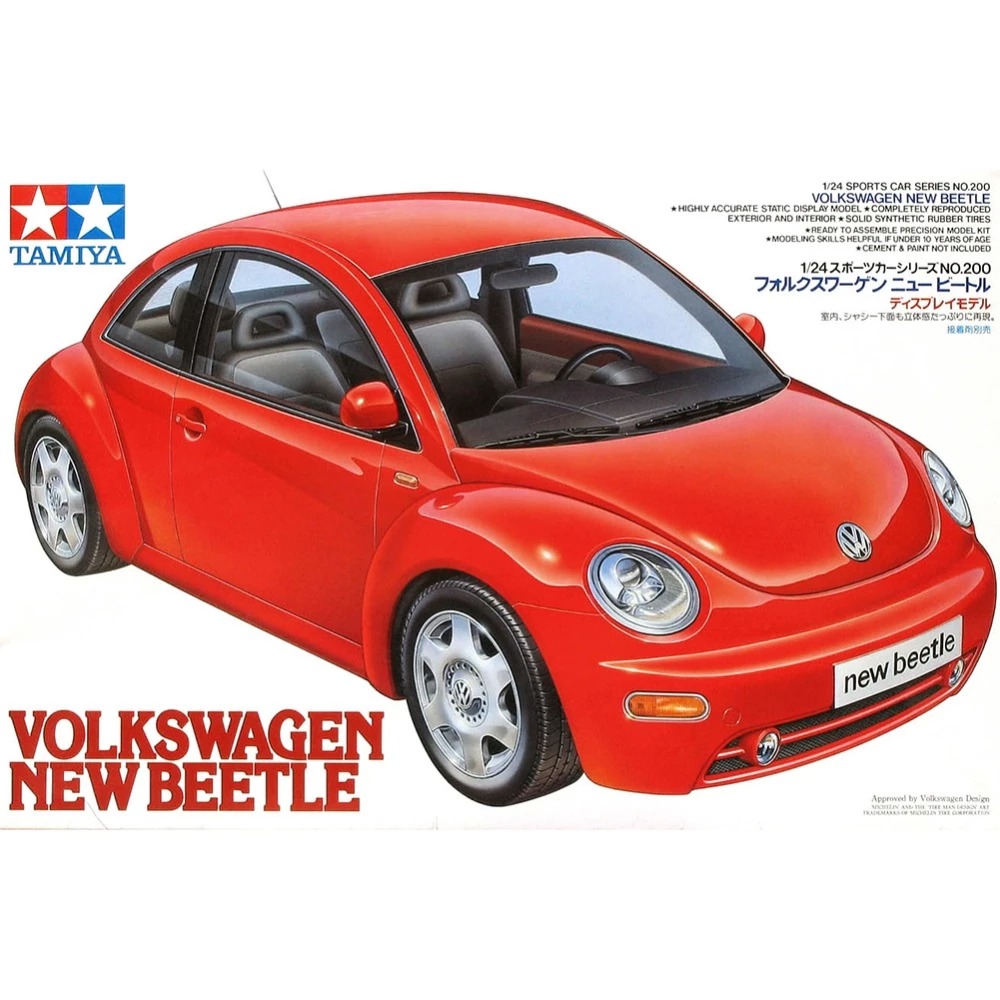 VOLKSWAGEN NEW BEETLE By Tamiya # 24200 TRENES.MX